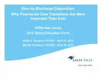 [PPT] - Acute Hospital Discharge Acute Hospital Discharge Rapid ...