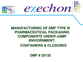 [PPT] - How to Select Pharmaceutical Packaging for Parenteral Drugs ...