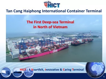 [PPT] - Tan Cang Haiphong International Container Terminal The First ...
