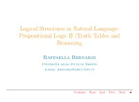 [PPT] - Logical Structures in Natural Language: Propositional Logic PowerPoint Presentation - 890093