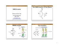 [PPT] - CMOS Inverter: Power Dissipation and Sizing CMOS Inverter Power ...